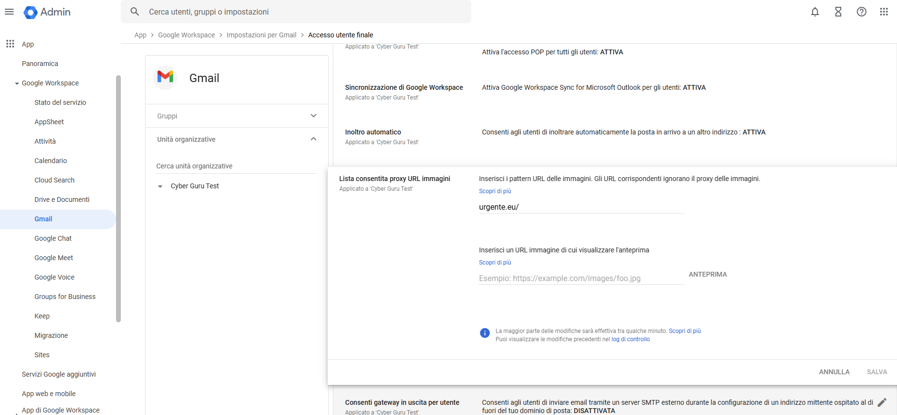 Configurare una lista consentita del proxy per gli URL immagini – Cyber ...