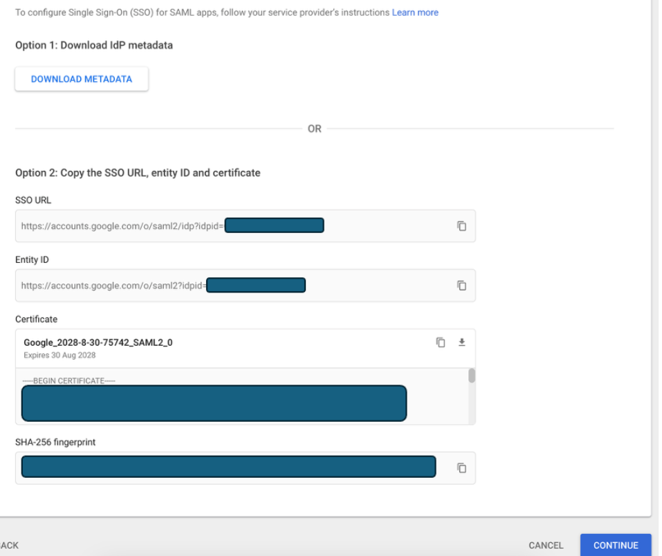 Google workspace SSO Configuration Guide – Cyber Guru Italy