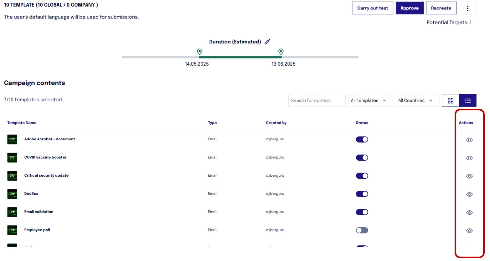 Guide to Managing Cyber Guru Phishing Campaigns – Cyber Guru English (US)