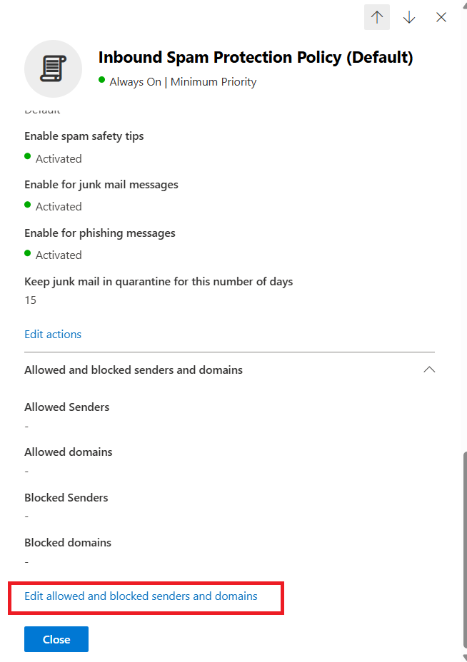 3. Configuring the Junk Email Filter (Microsoft Defender) – Cyber Guru ...