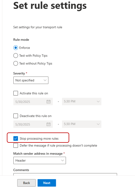 1. Creating Transport Rules (Exchange Online) – Cyber Guru English (US)