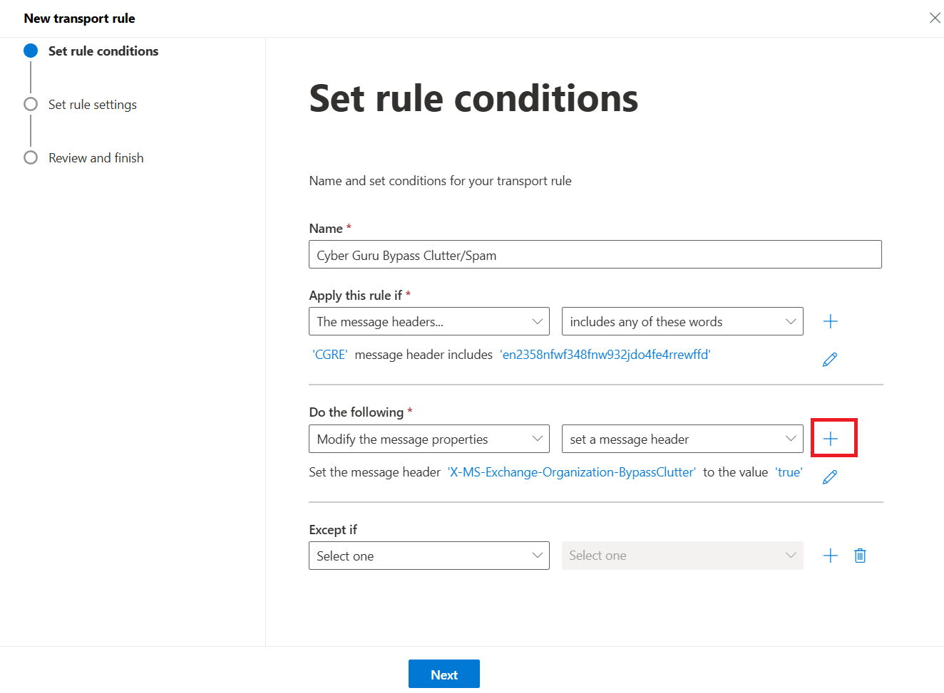 Creating a Transport Rule to Bypass Clutter and Spam – Cyber Guru ...