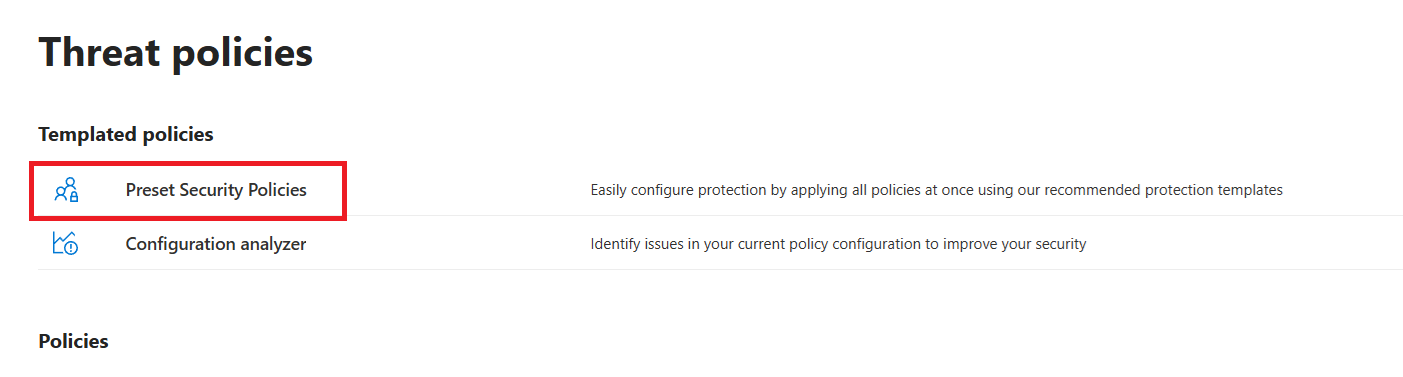 Set Microsoft Defender Security Policies – Cyber Guru English (US)